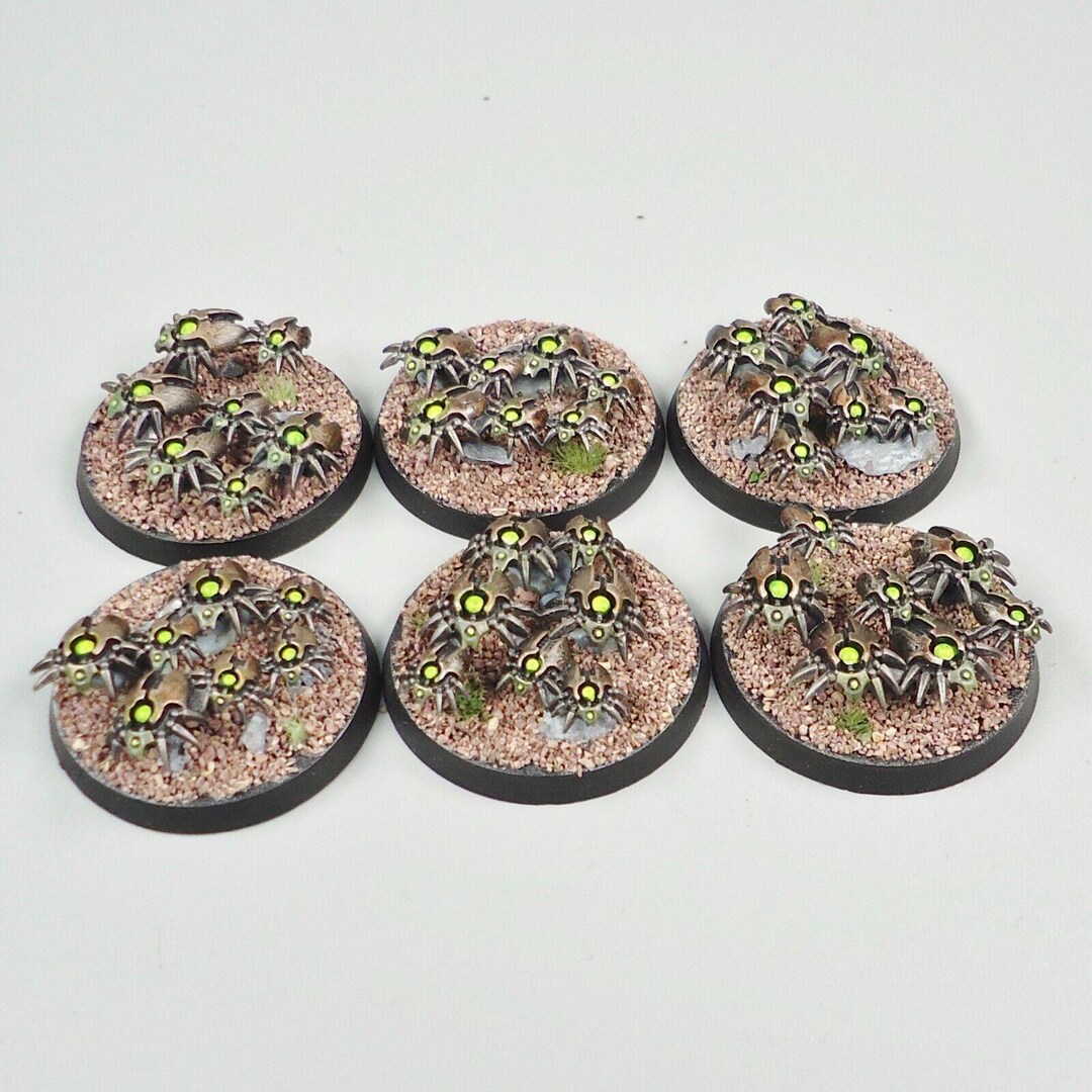 Warhammer 40k Army Necrons Necron Scarab Bases X6 Painted - Etsy