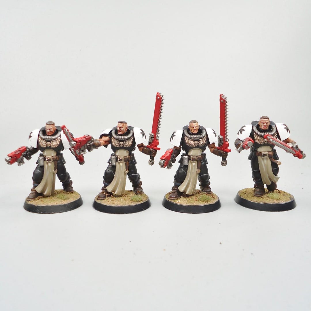 Warhammer 40k Army Space Marines Black Templars Neophytes X5 Painted - Etsy