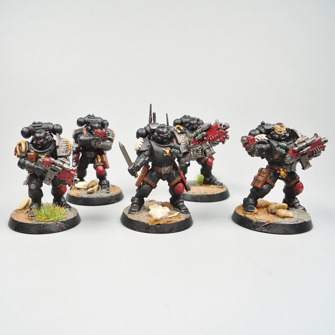 Warhammer 40k Army Space Marines Deathwatch Infiltrators X5 Painted - Etsy