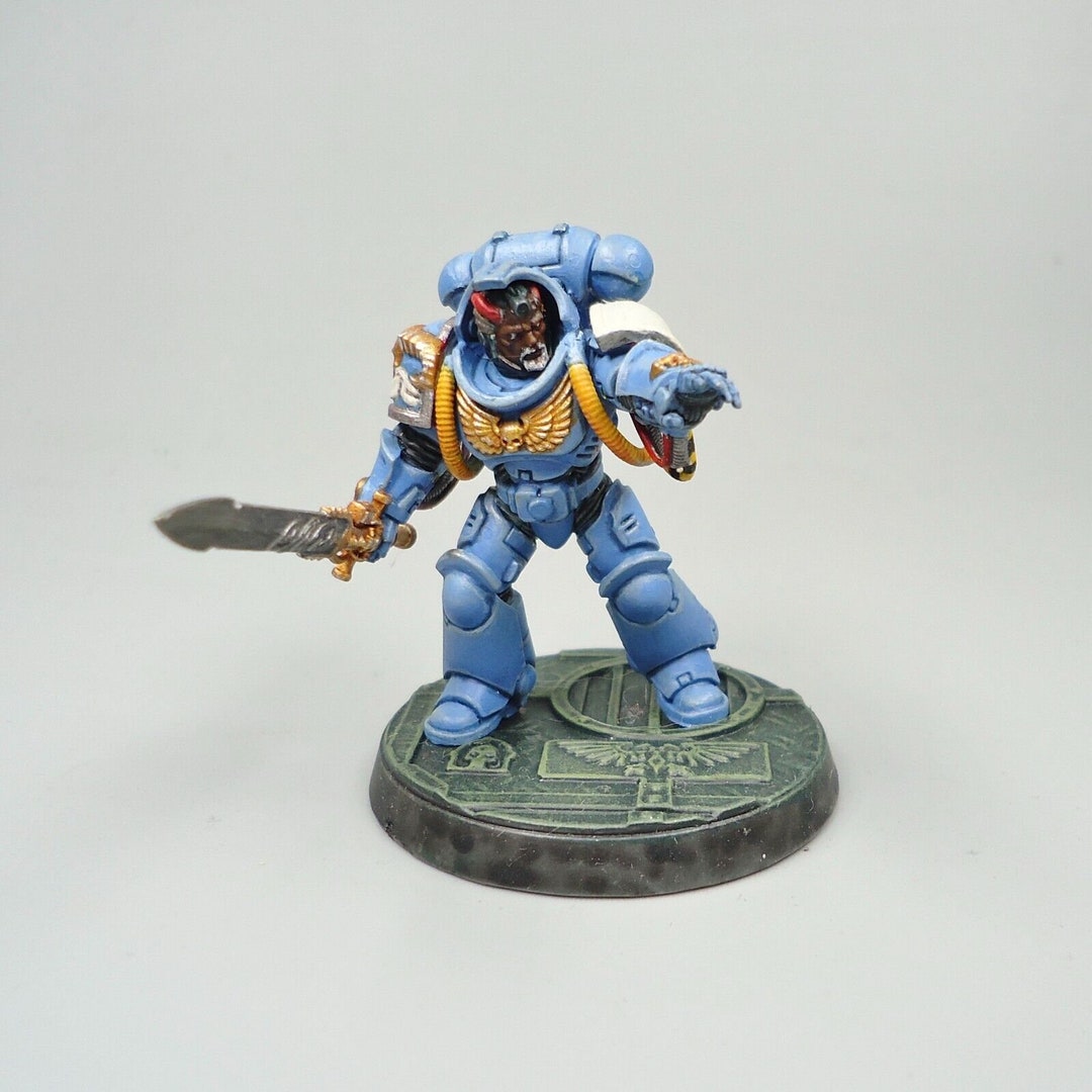 Warhammer 40k Army Space Marines Imperial Fists Librarian Painted - Etsy