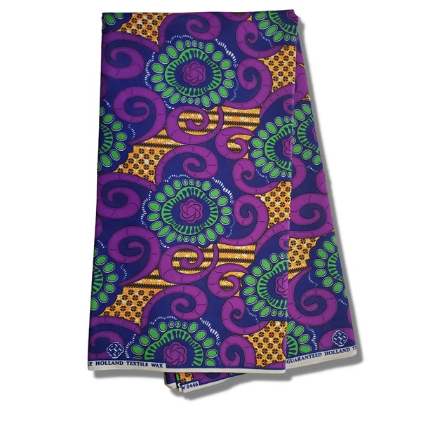 Purple African Fabric - Etsy