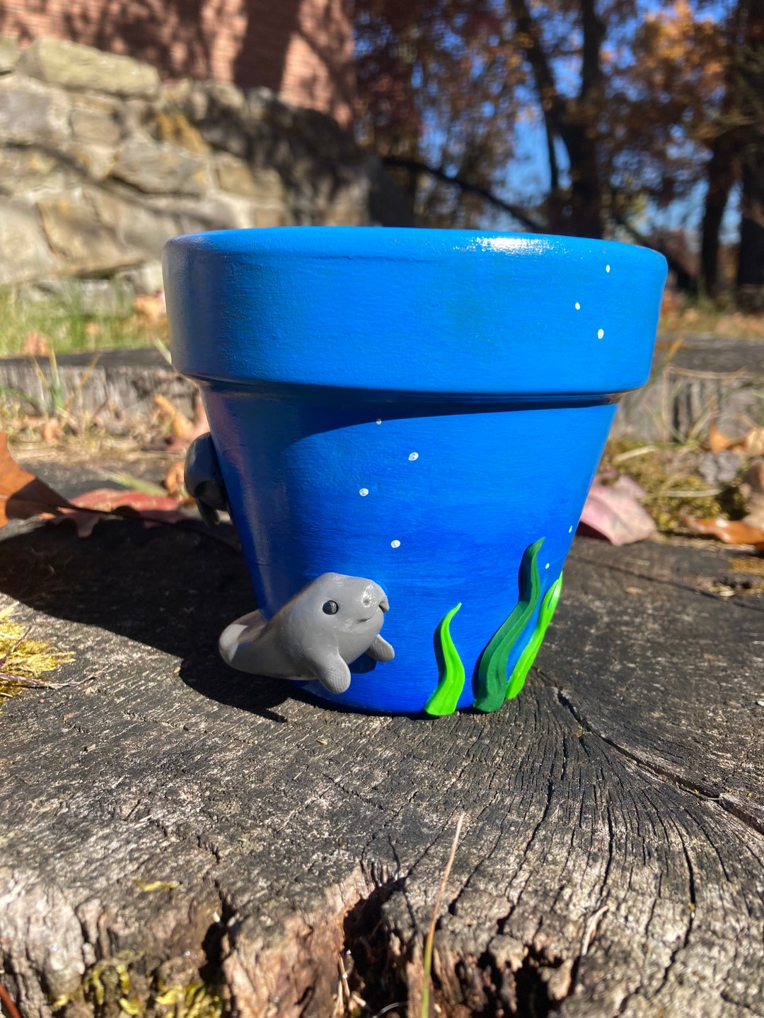 4 Manatee Plant Pot - Etsy