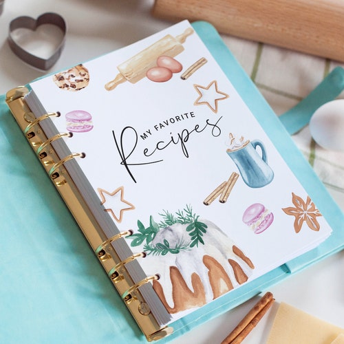 Personalized Recipe Book Blank Binder Gifts for Mom Wooden - Etsy
