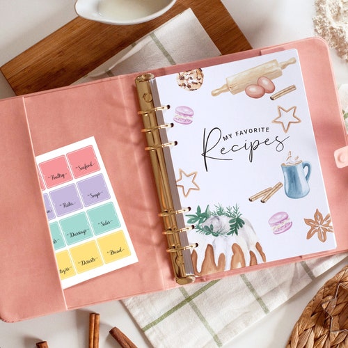 Custom Personalized Floral Recipe Binder Personalized Gift - Etsy