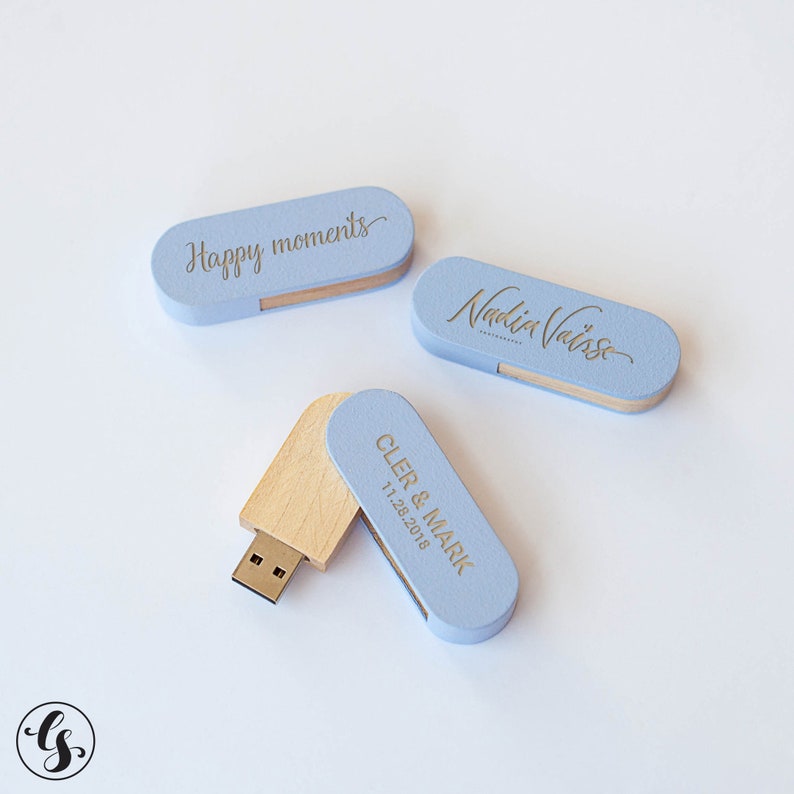 10 Personalized USB and Wooden USB Cases. Engraved USB Box and | Etsy