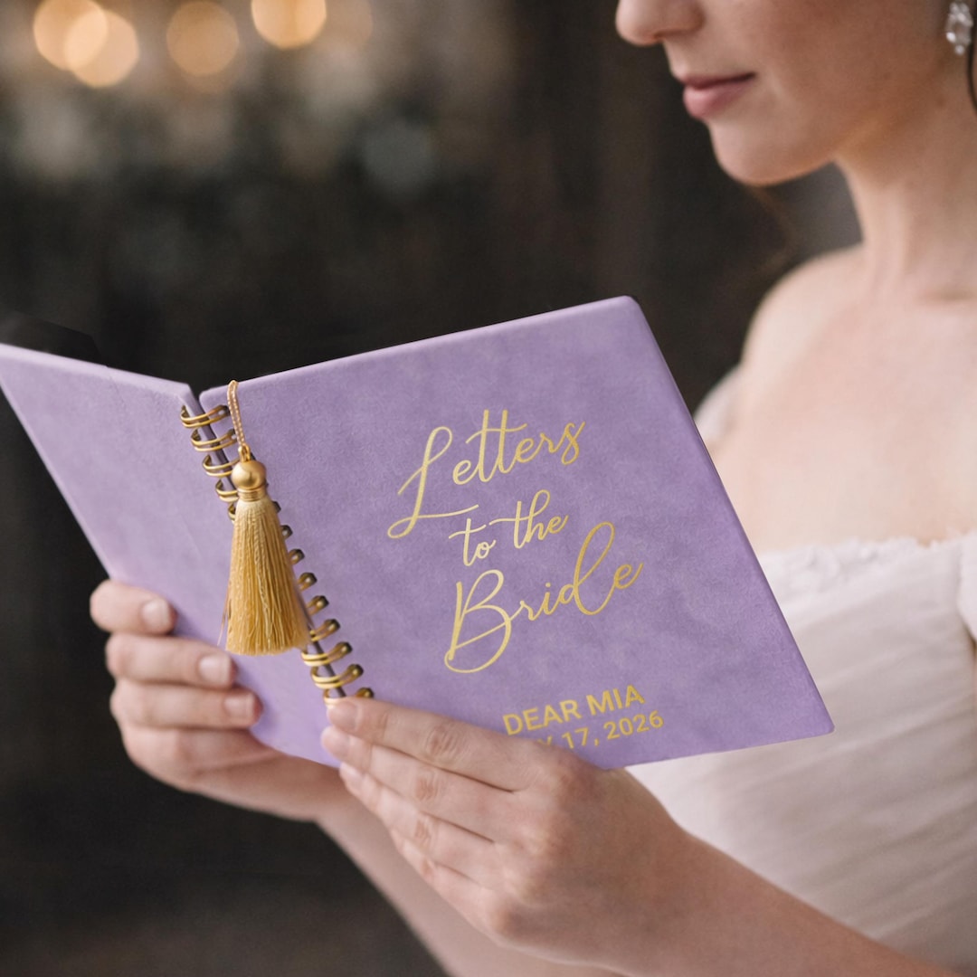 Letters to the Bride Scrapbook, Bridal Shower Keepsake Book With ...