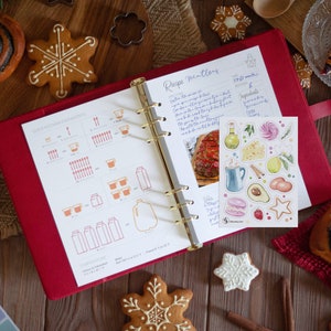 Recipe Book With Dividers Cookbook, Custom Recipe Journal for Mom ...