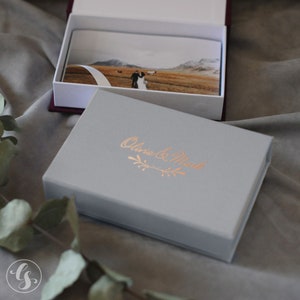 Linen Photo Box Photo Storage Box Wedding Print Box 4x6, 5x7, 6x8 ...