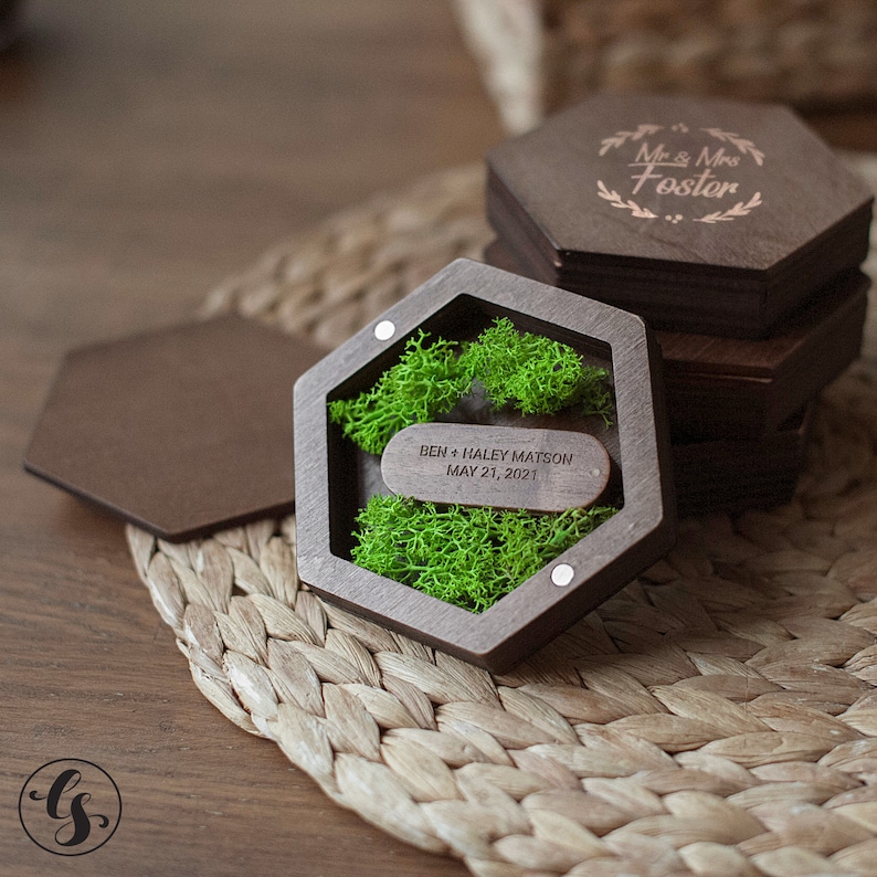 Flash Drive Box Custom USB Case Wedding Wooden USB Stick | Etsy