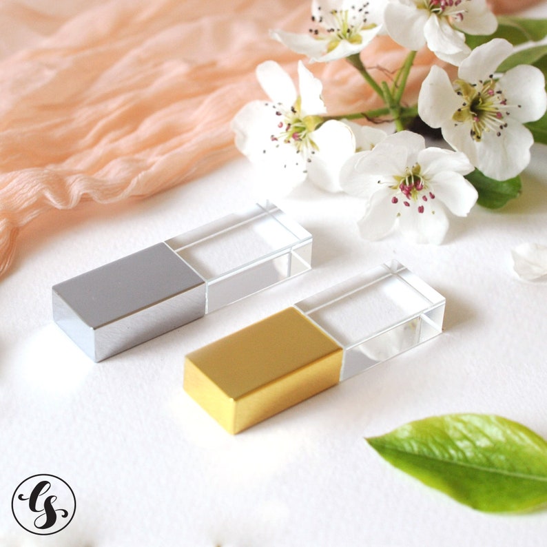 Rose Gold Crystal USB Stick. Personalized Flash Drive Wedding | Etsy