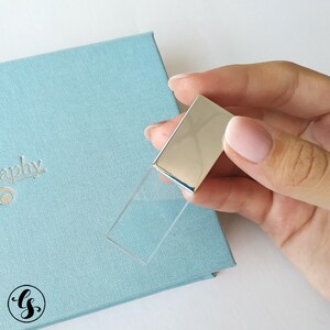 Silver Crystal USB Stick. Personalised USB Flash Drive Engraved With ...