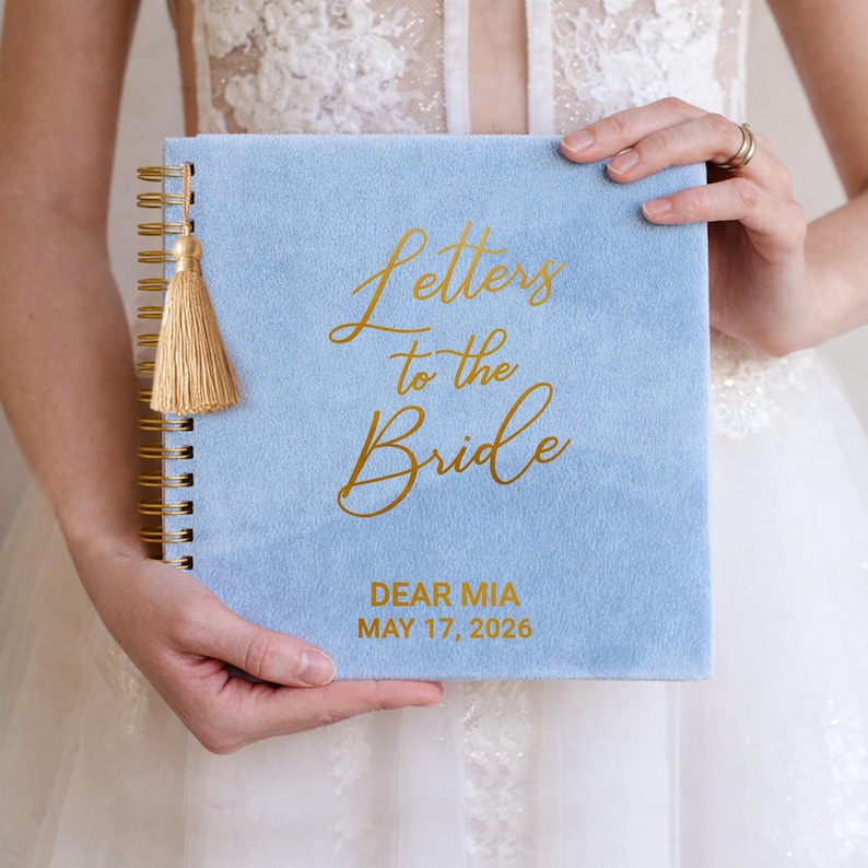 Letters to the Bride Scrapbook, Bridal Shower Keepsake Book With ...