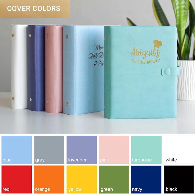 Custom Cookbook Binder With Dividers, Blank Recipe Book for Family ...