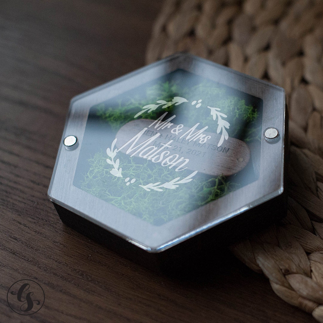 Wood USB Stick Box Wooden USB Case Wedding Flash Drive Personalized Box ...