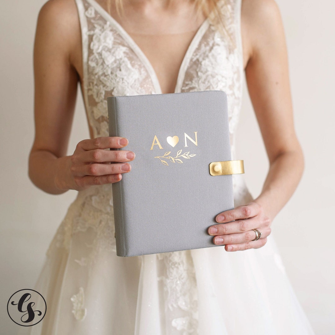Wedding Planner Personalized Engagement Gift for Her, Wedding Notebook ...