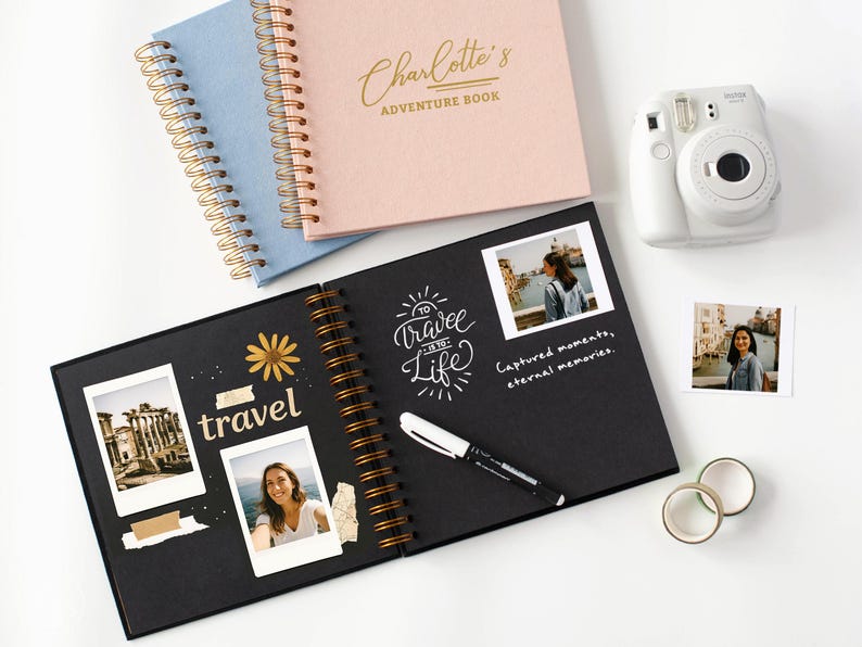 Adventure Book Scrapbook Photo Album, Bucket List Book Our Adventure ...