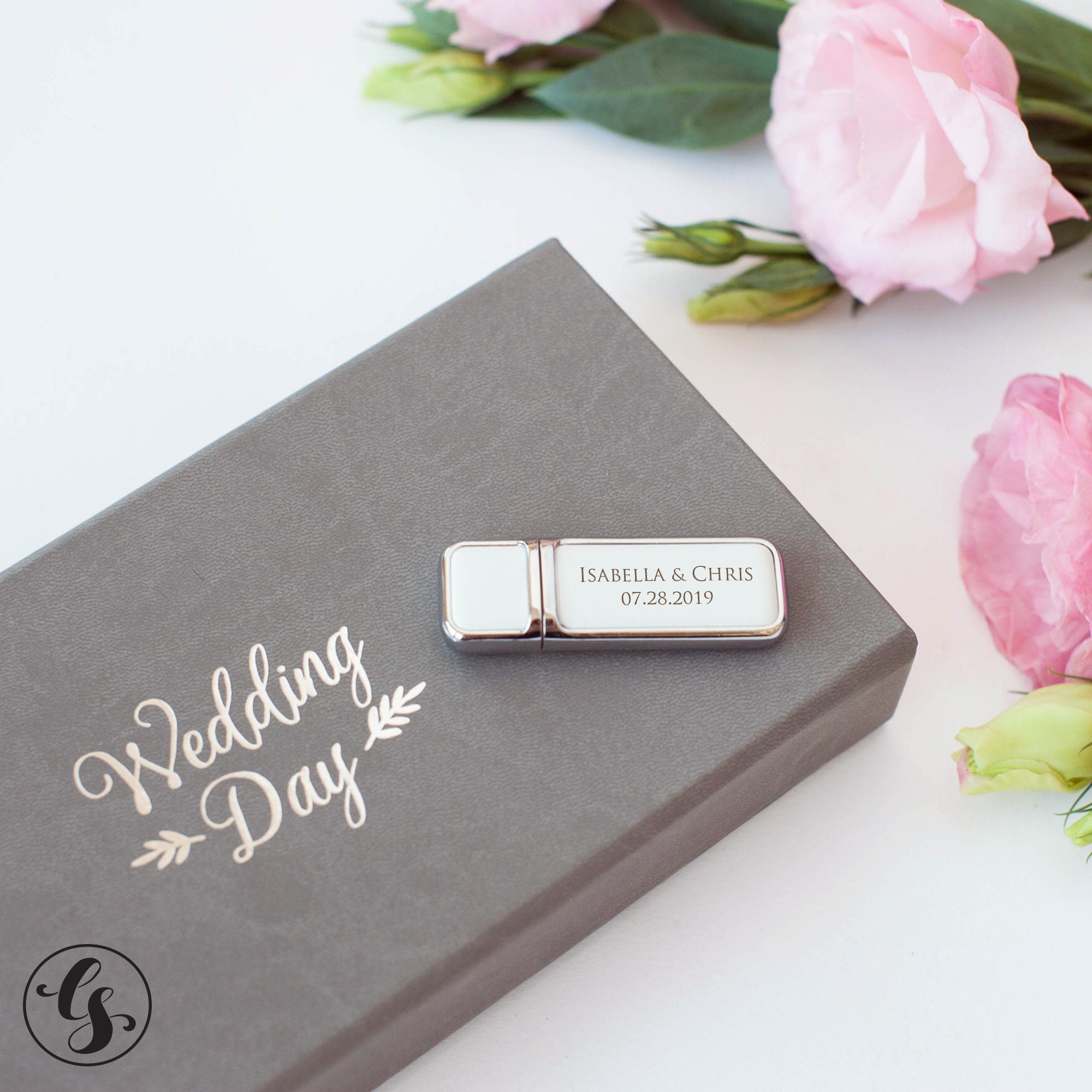 Custom Photo Box & USB Flash Drive Wedding Memory Box for 5x7 | Etsy