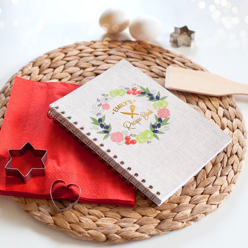 Recipe Book Personalized Cookbook Mother's Day Gift Family - Etsy