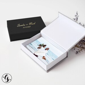 Linen Photo Box Photo Storage Box Wedding Print Box 4x6, 5x7, 6x8 ...
