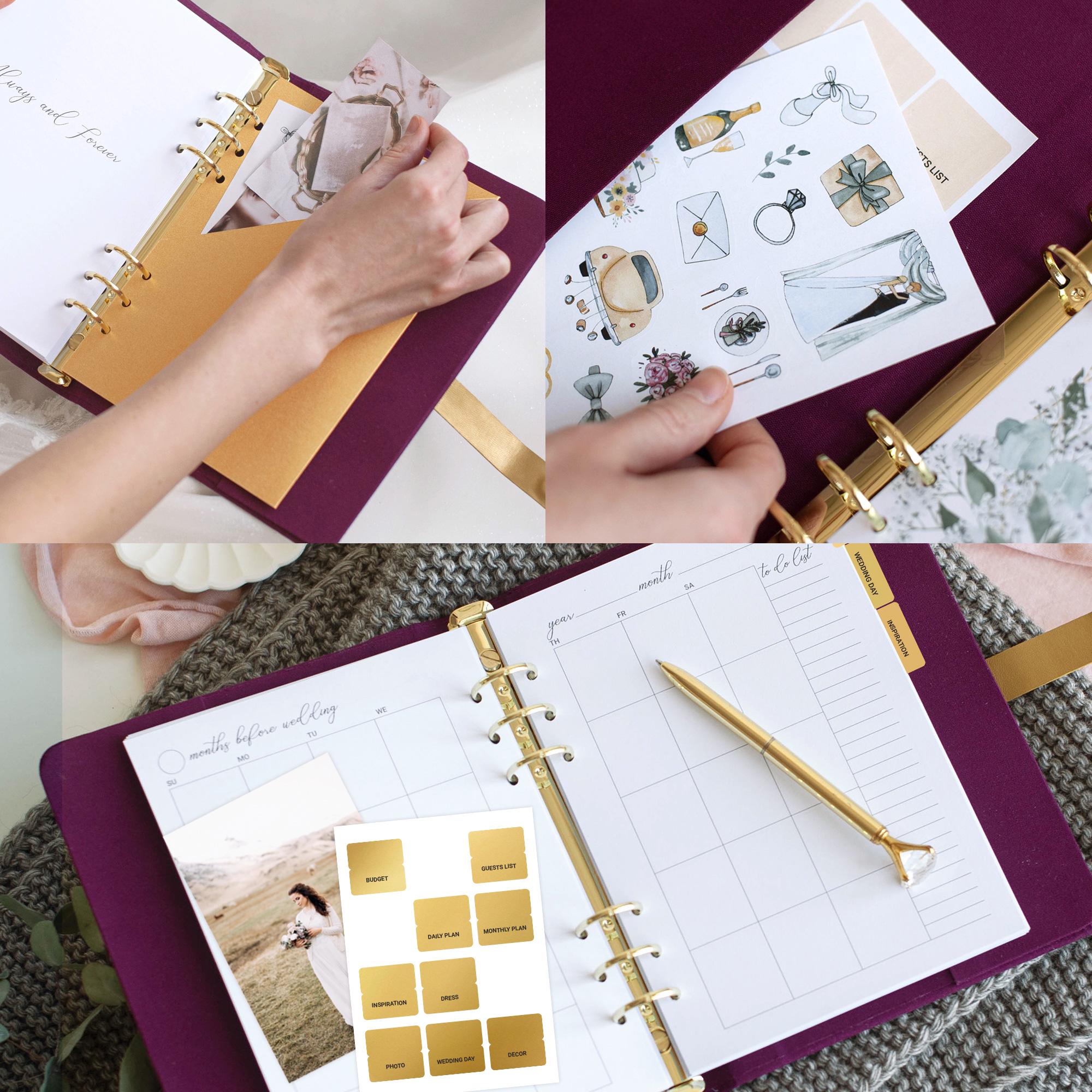 Minimal Wedding Planner Book Personalized, Engagement Gift for Couple ...