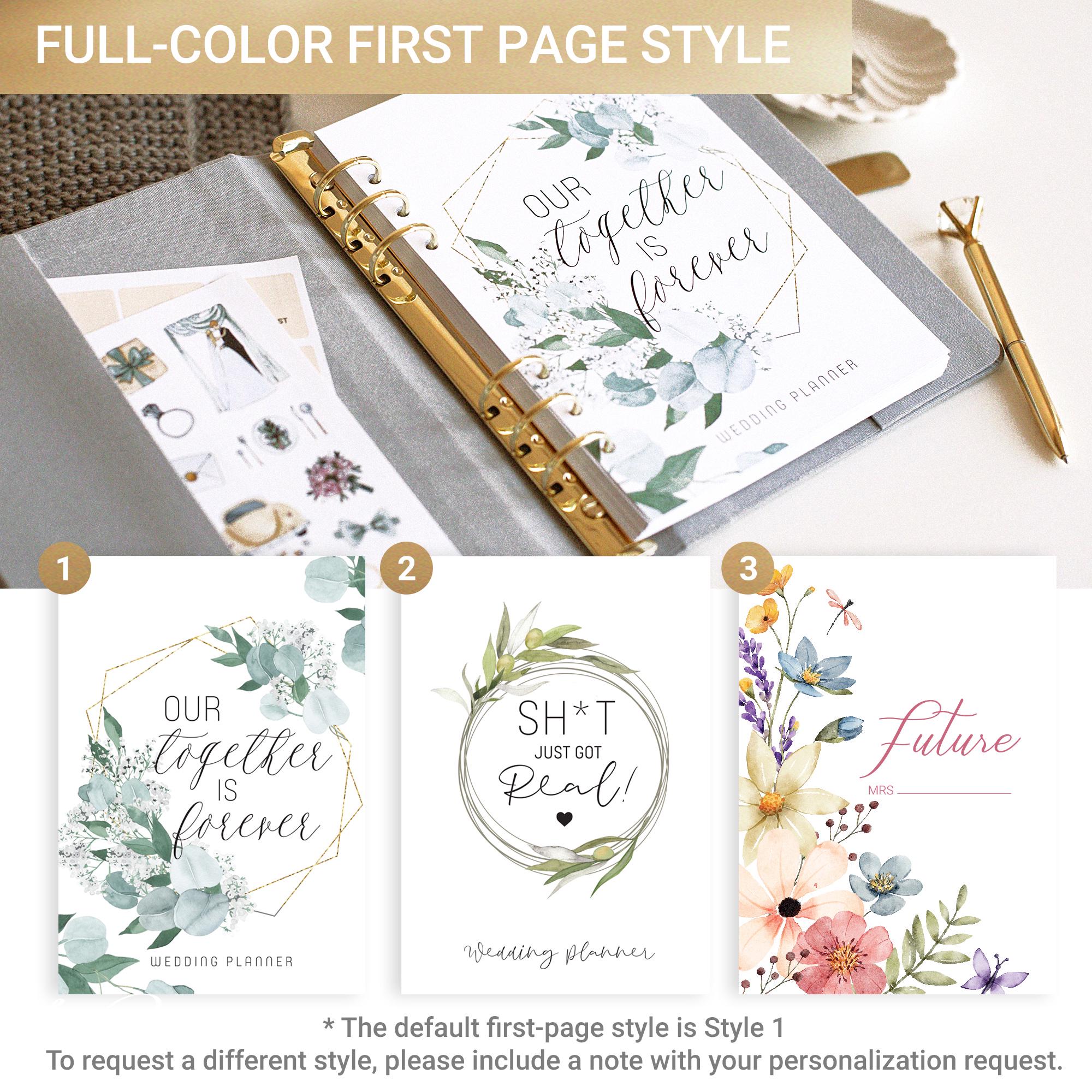 Minimal Wedding Planner Book Personalized, Engagement Gift for Couple ...