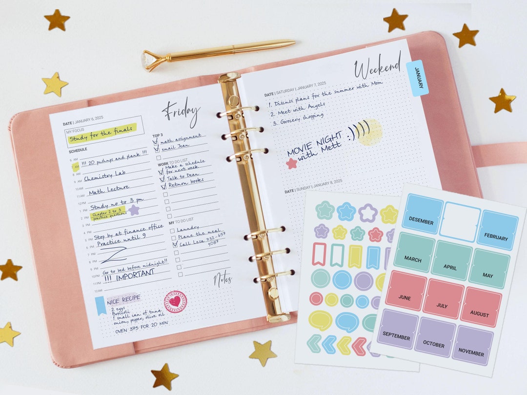 2025 Planner Personalized Daily Weekly Planner Book. Planners for Women ...