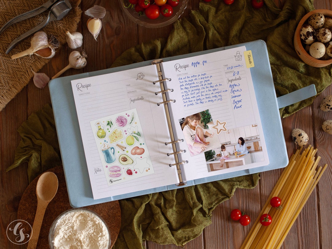 Recipe Book With Dividers Cookbook, Custom Recipe Journal for Mom ...