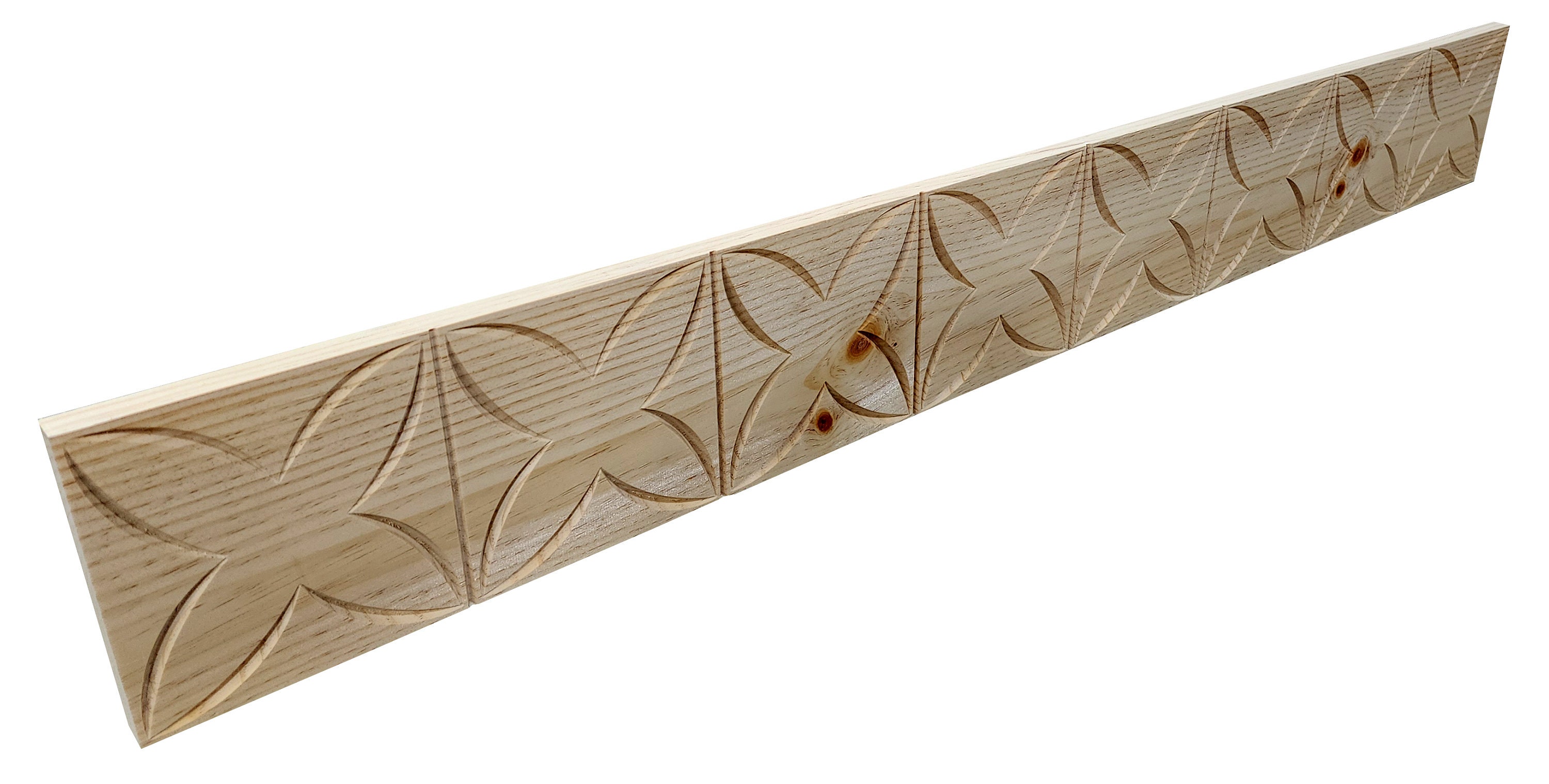 Tiki Wooden Moldings - Polynesian Flowers Wide (box of 9) - Etsy