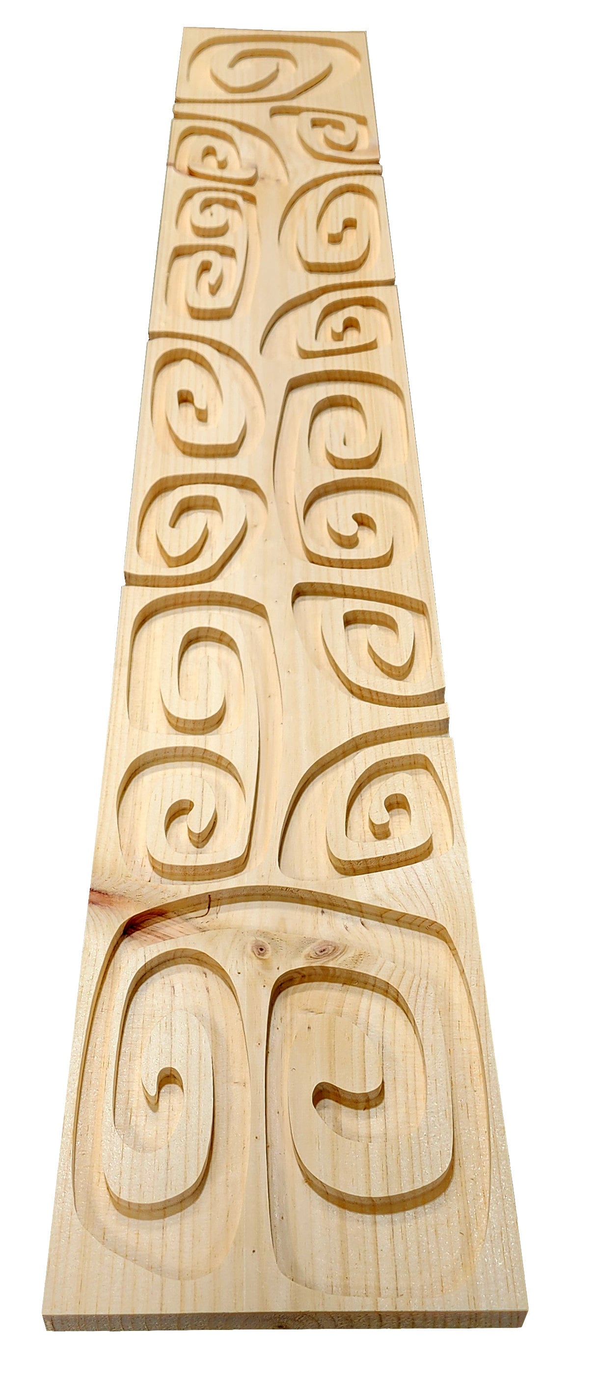 Tiki Wooden Moldings - Tiki Swirl Wide (box of 9) - Etsy