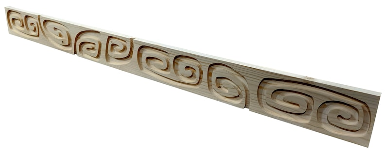 Tiki Wooden Moldings - Tiki Swirl (box of 10) - Etsy