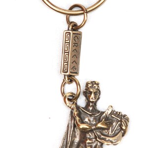 Handcrafted Apollo God Keychain Symbol of Light and - Etsy