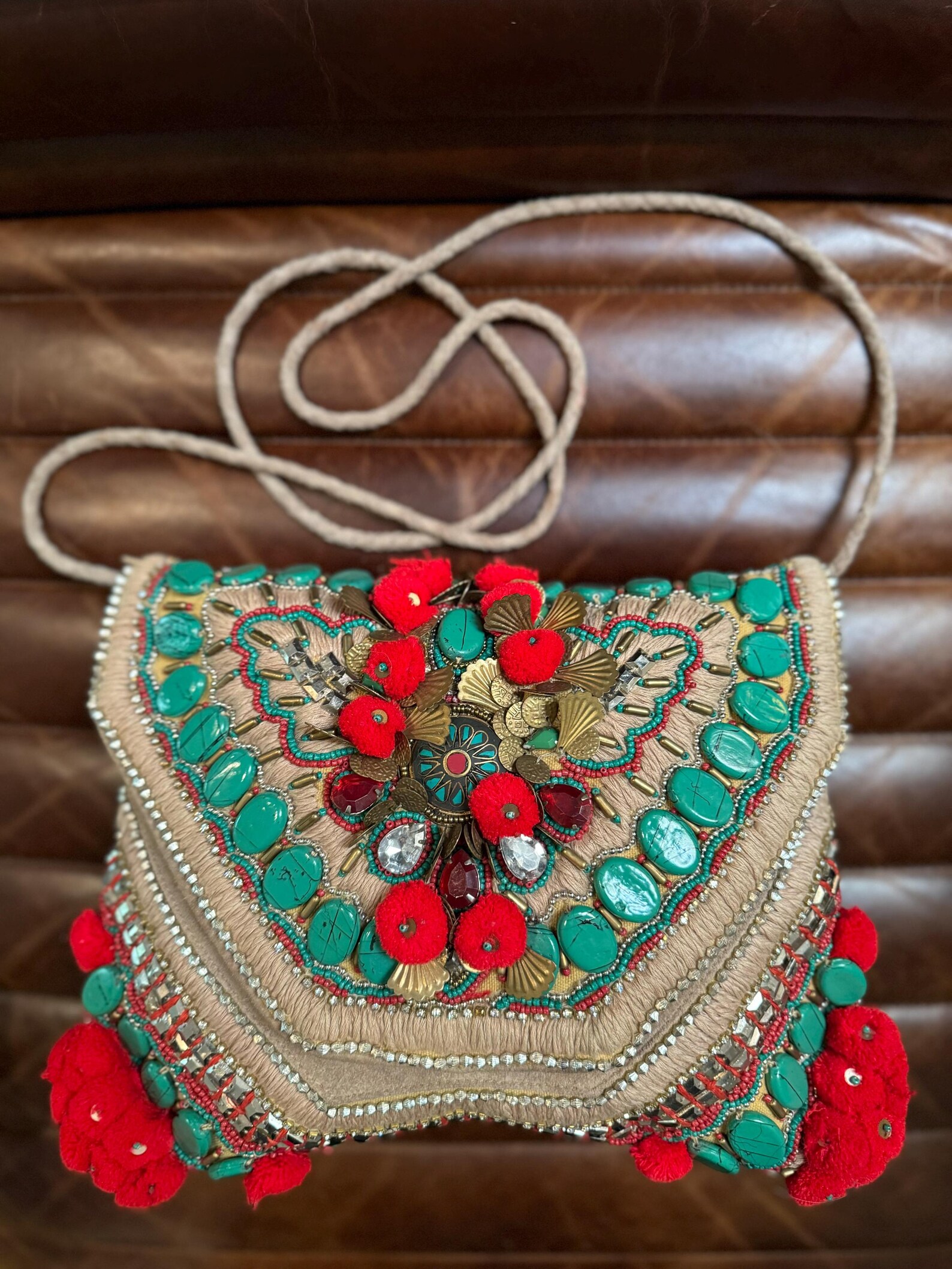ANTIK BATIK Boho Chic CUZCO Wallet Beaded/studded Crossbody Bag - Etsy