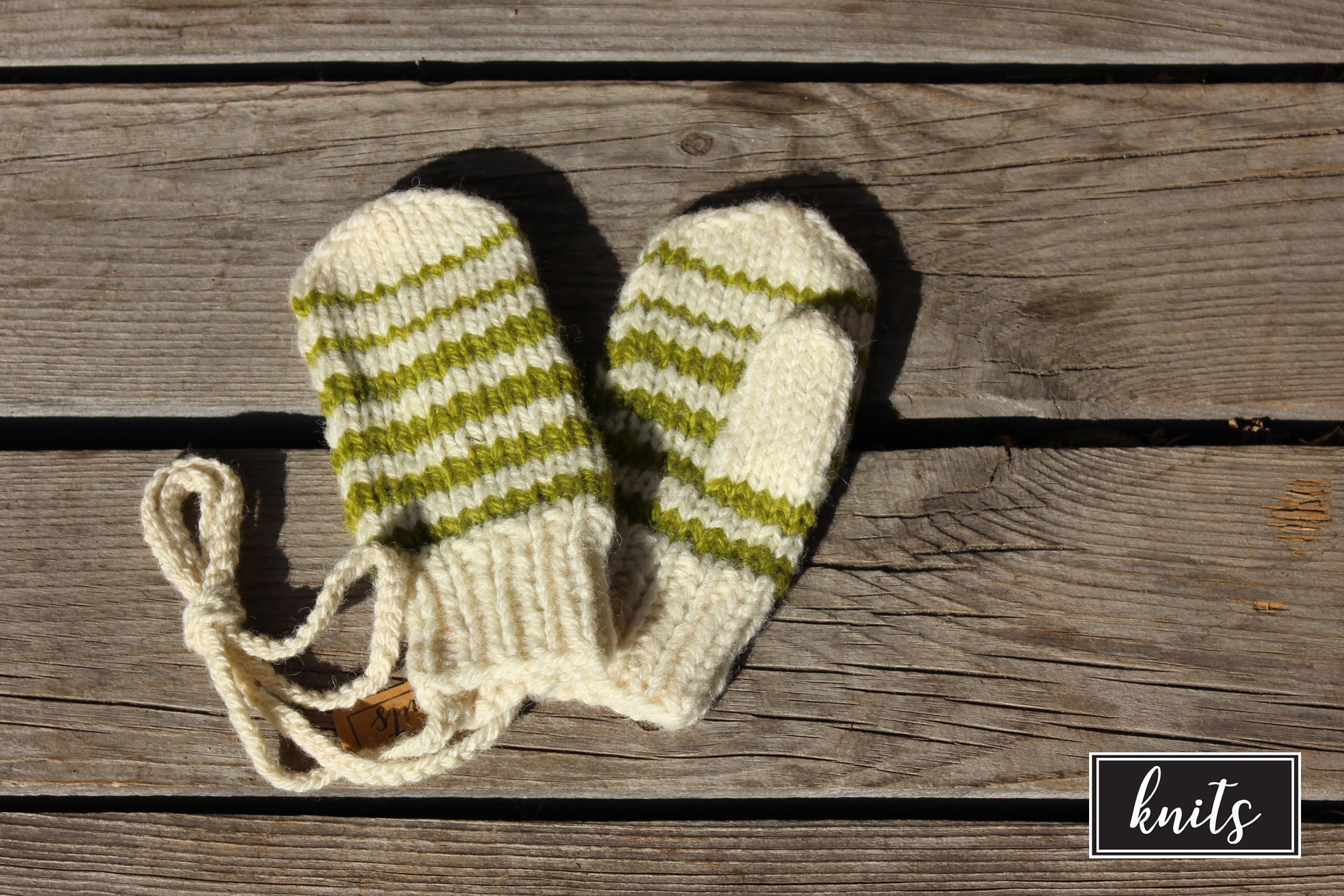 Kids Organic Merino Wool Mittens, Hand Knit Mittens With Love From ...