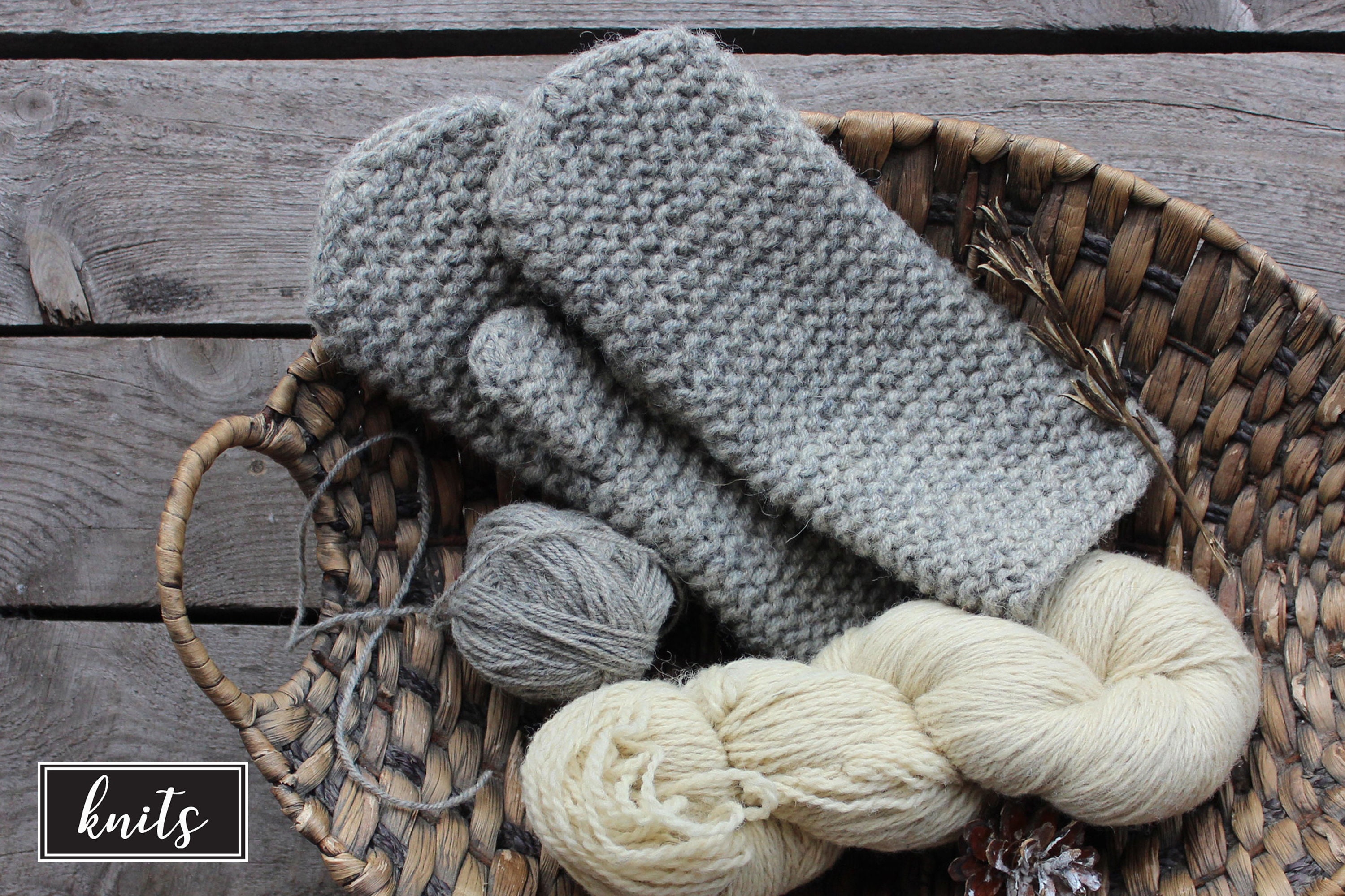 Hand Knit Mittens. 100% Natural Wool Handmade Mittens. Warm - Etsy