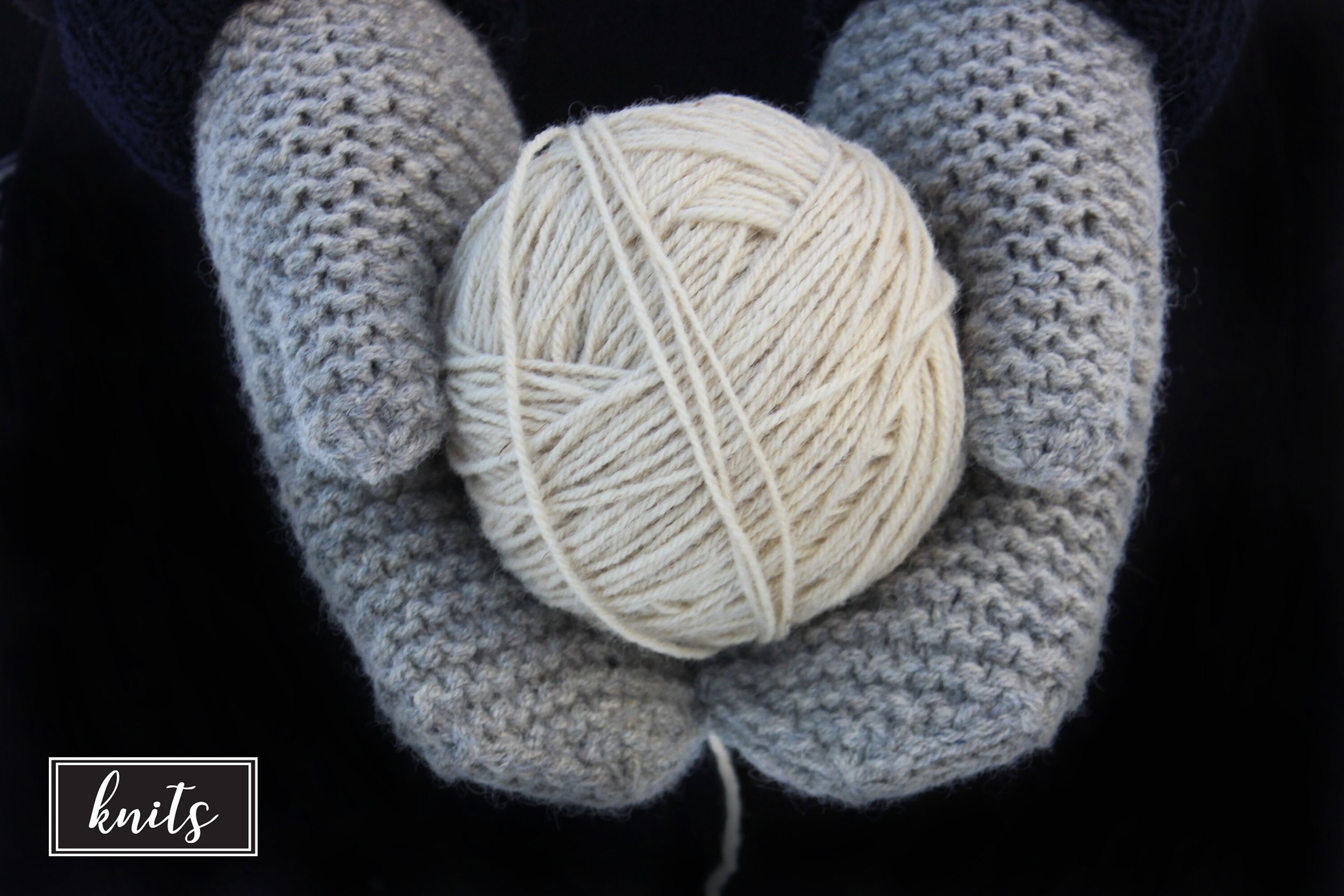 Hand Knit Mittens. 100% Natural Wool Handmade Mittens. Warm - Etsy