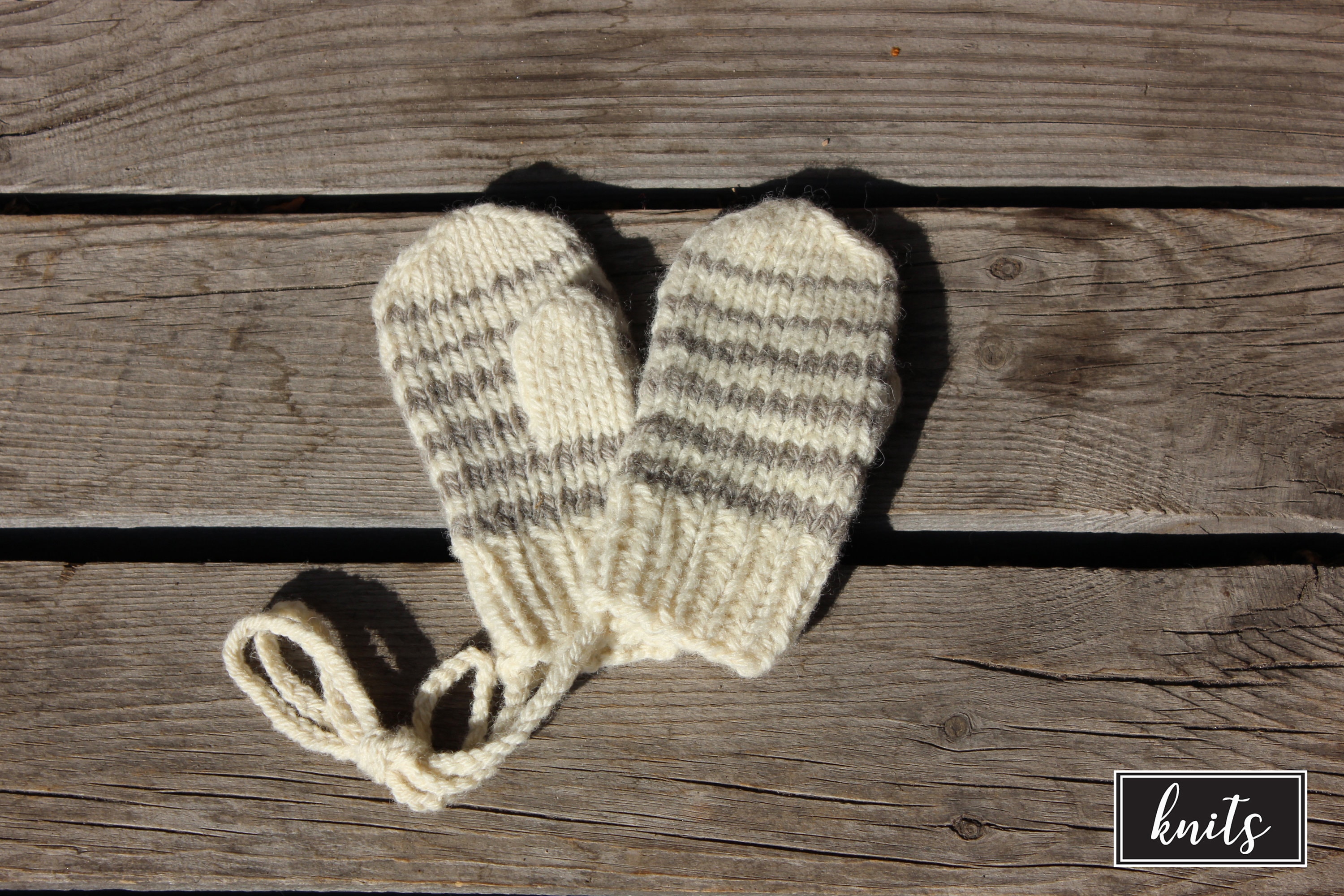 Kids Organic Merino Wool Mittens, Hand Knit Mittens With Love From ...
