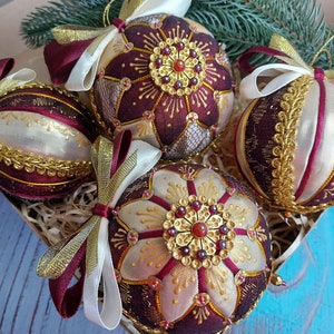 Christmas Baubles Set 4 Pcs Fir-tree Decoration Merry Christmas New ...