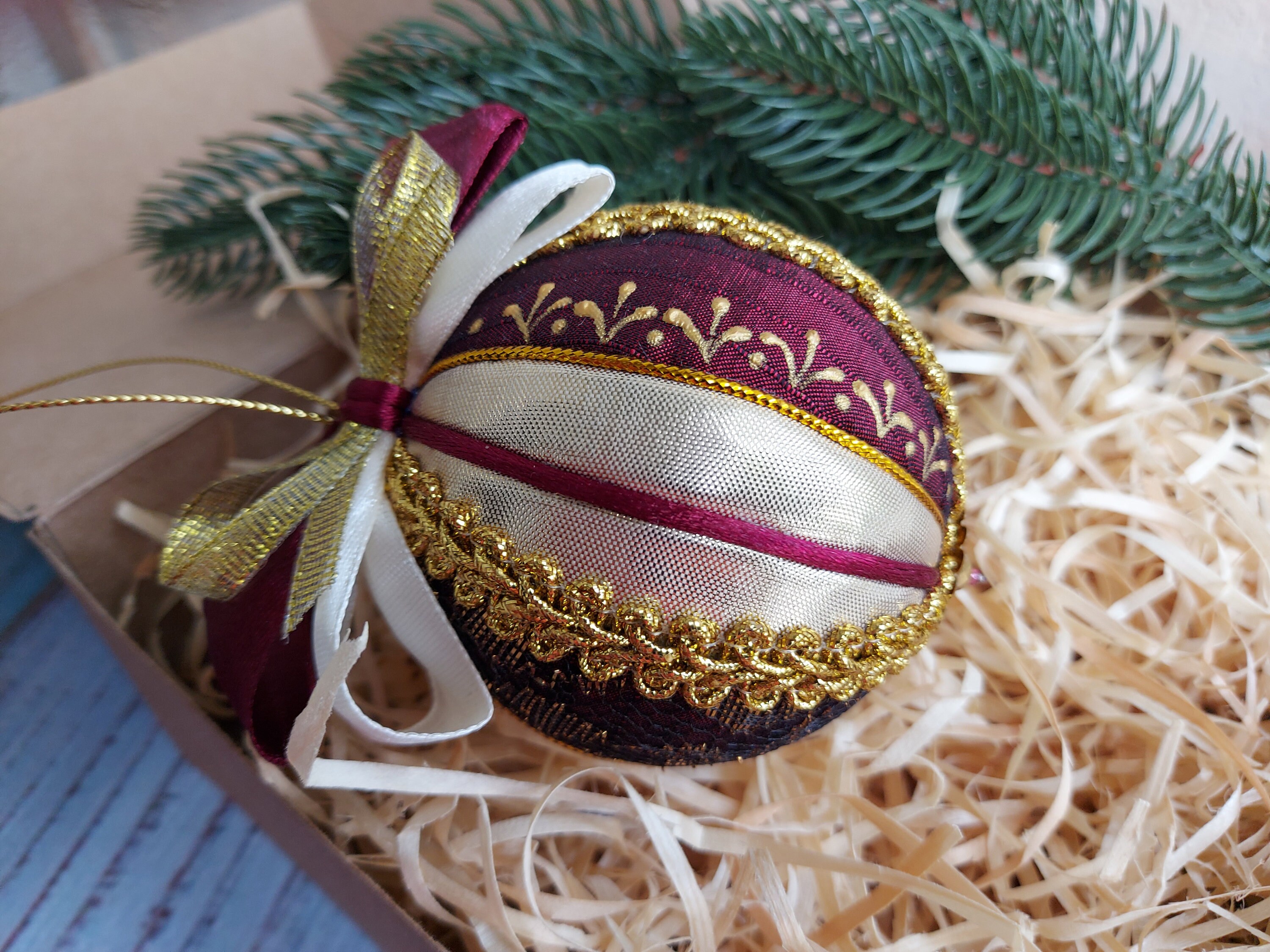 Christmas Baubles Set 4 Pcs Fir-tree Decoration Merry Christmas New ...