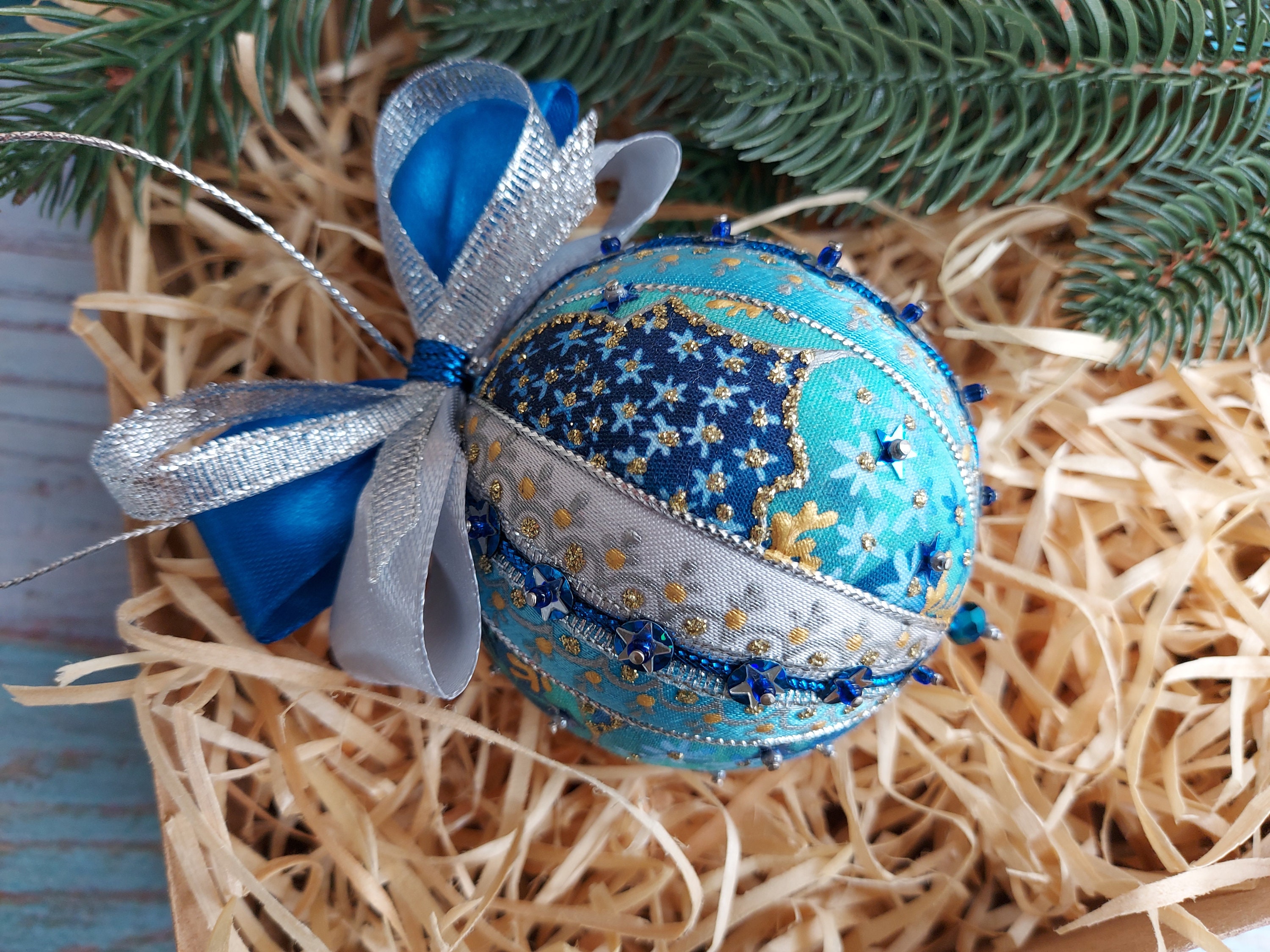 Christmas Baubles Set 4 Pcs Merry Christmas Fir-tree Decoration New ...