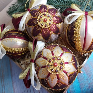 Christmas Baubles Set 4 Pcs Fir-tree Decoration Merry Christmas New ...