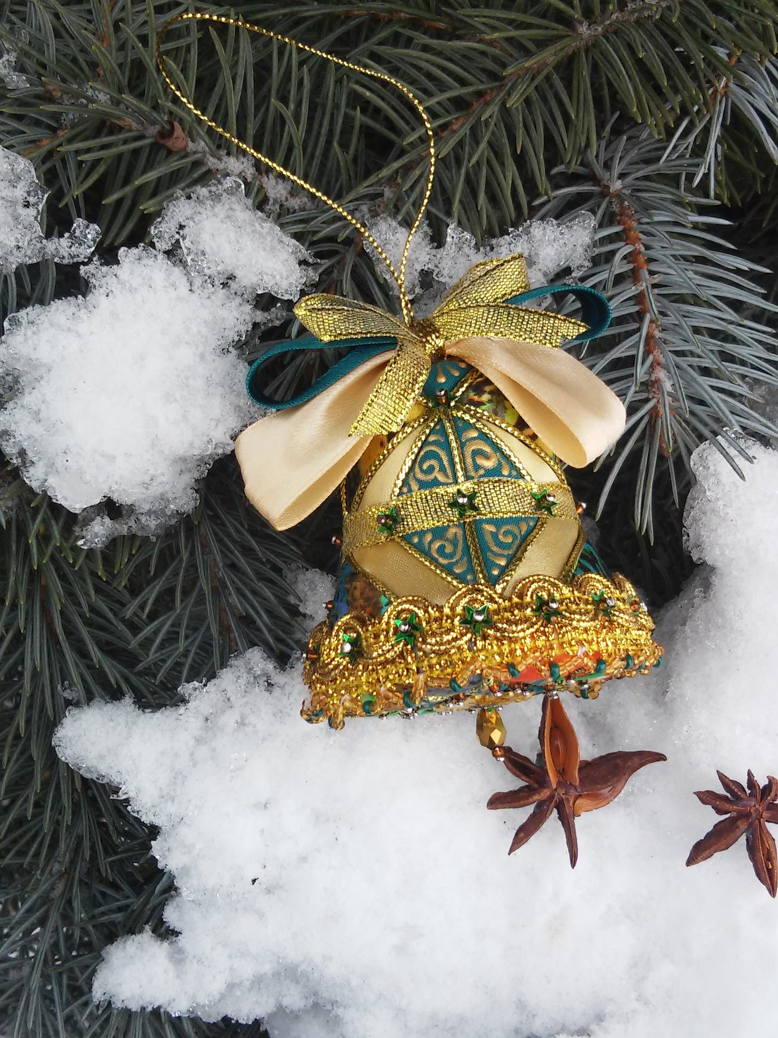 Toy-bell Patchwork Ornaments New Year Gifts for Family Hanging ...