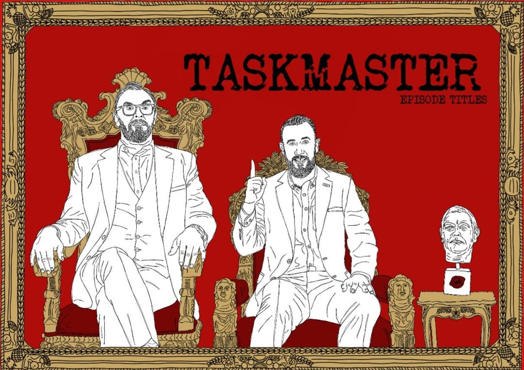 Taskmaster Titles Colouring Book: Greg Davies, Alex Horne (volume 1) - Etsy