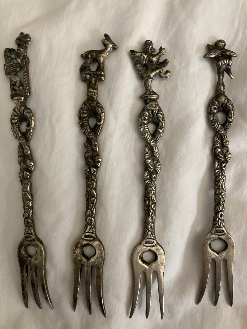 Vintage 4 Montagnani Italian Style Cocktail Forks - Etsy