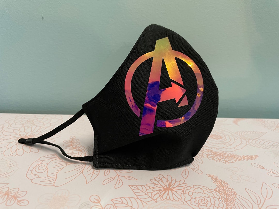 Avengers Face Mask Disney Marvel Inspired Face Mask Reusable - Etsy