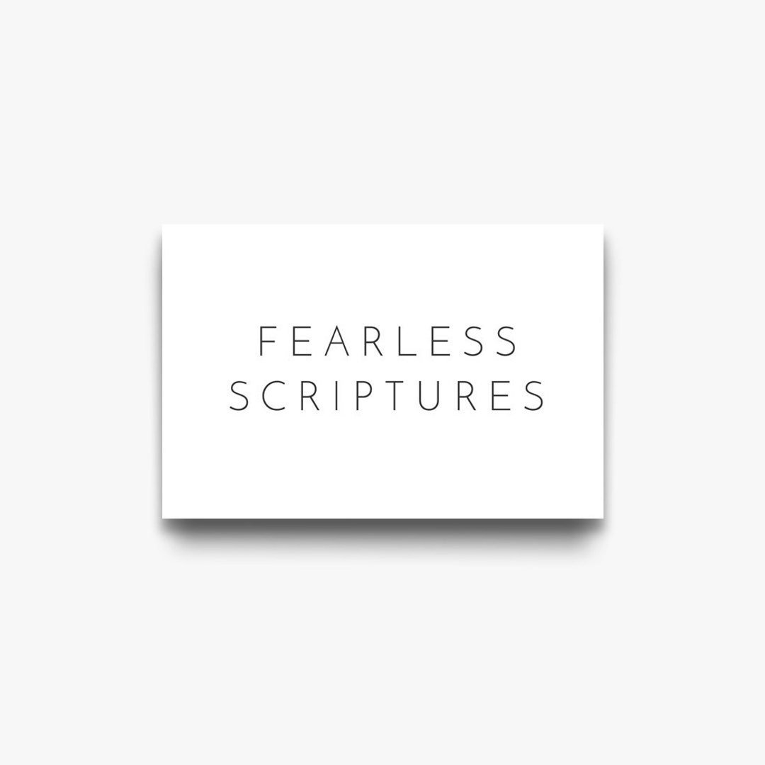 Fearless Scripture Cards: Printable Scripture Cards - Verse Printable ...