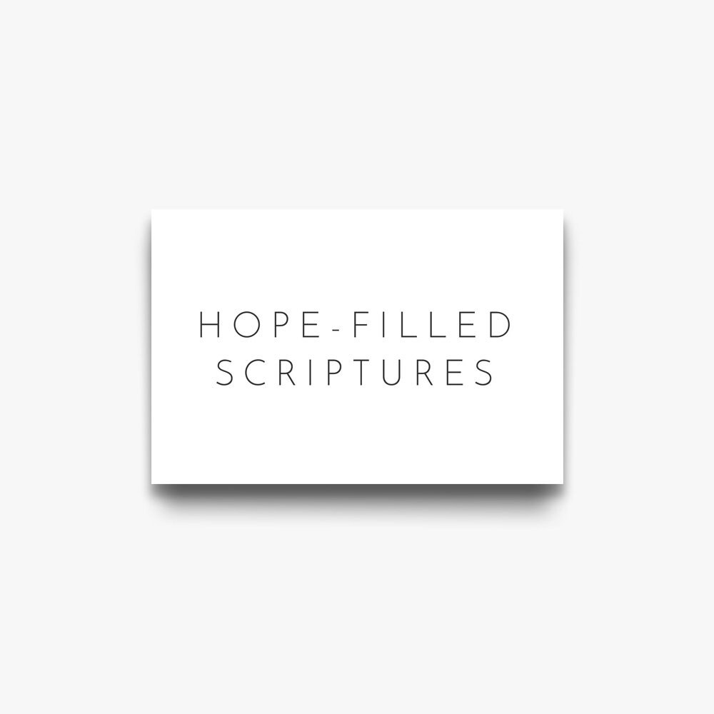 Hope-filled Scripture Cards: Printable Scripture Cards - Verse ...