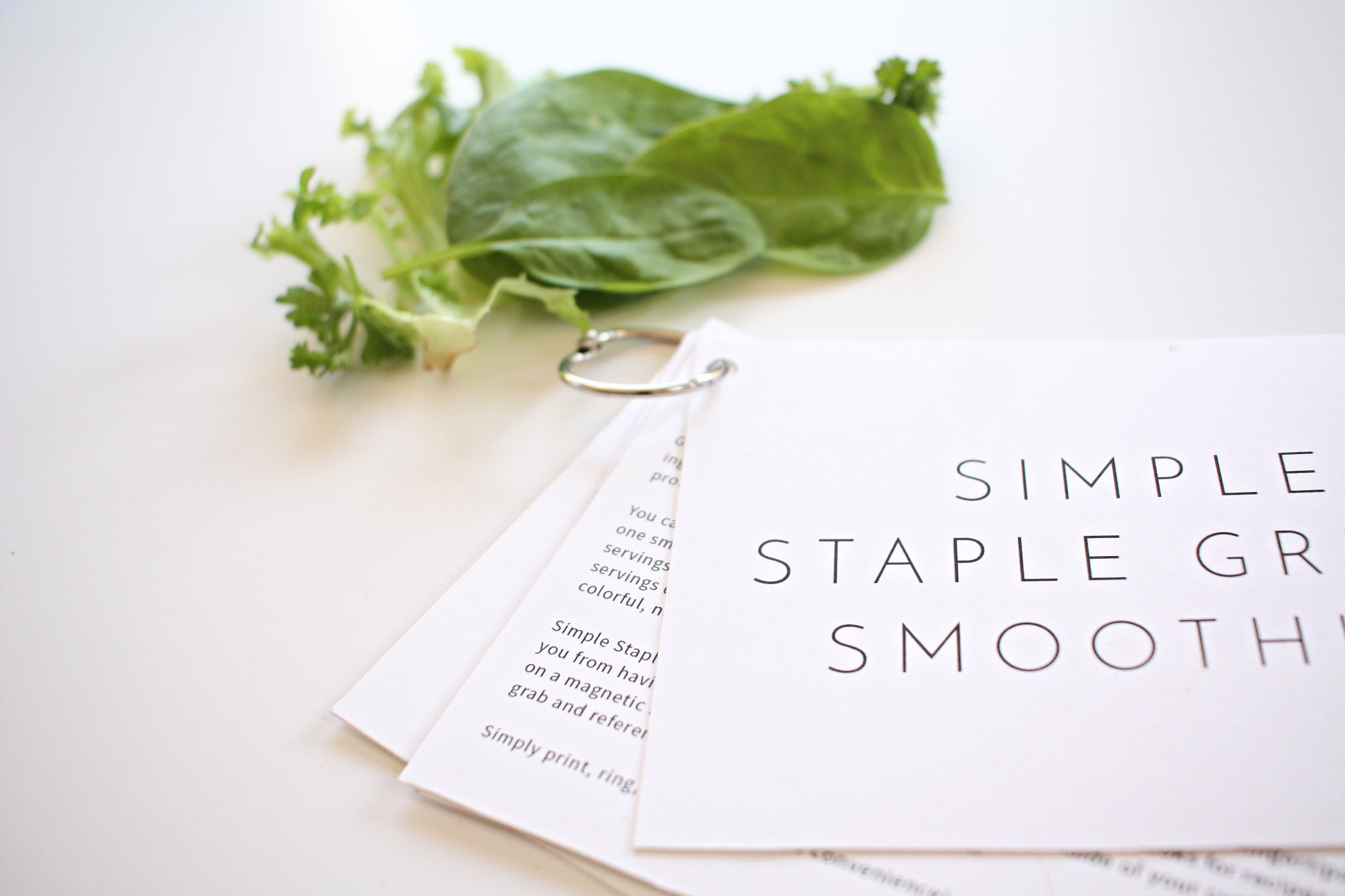Green Smoothies Recipe Cards: Printable Recipe Cards - Staple Breakfast ...