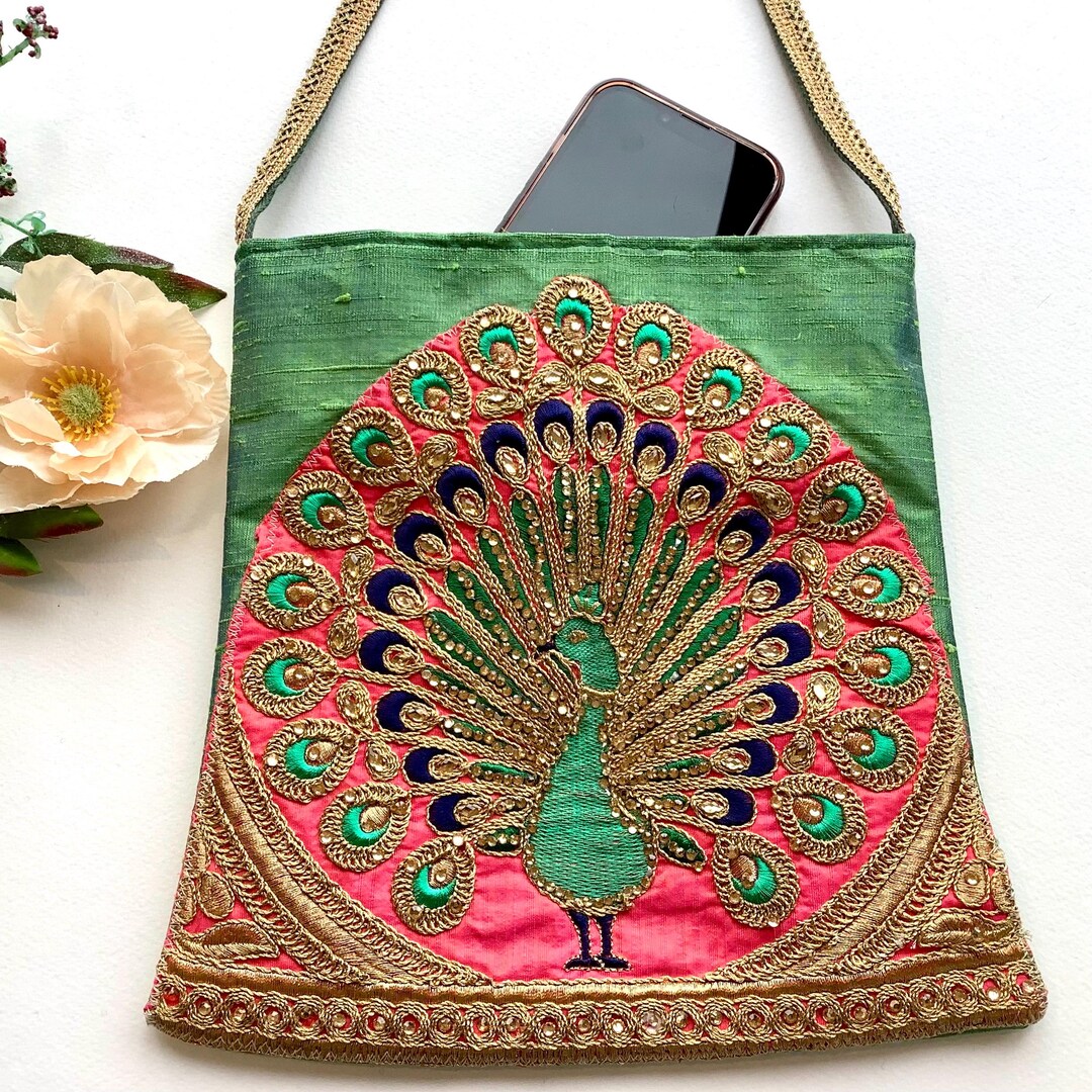 Embroidered Crossbody Handmade Shoulder Bag. Handcrafted Bohemian ...