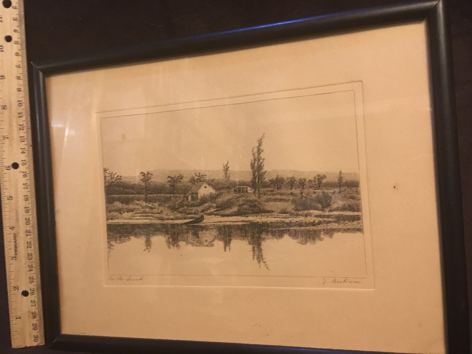 J. Bertram etching on the sound. Signed print produced by the | Etsy