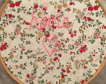 Embroidered quote | Etsy